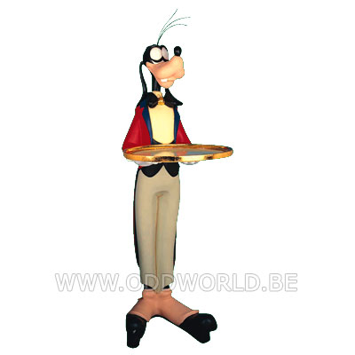 Disney Goofy Ober Butler Levensgroot Horeca Beeld - Odd World